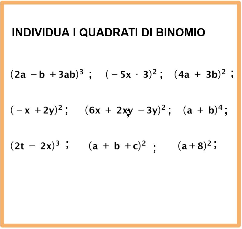 Prodotti notevoli: il quadrato di un binomio – Matematica Facile Prodotti notevoli: il quadrato di un binomio – Matematica Facile