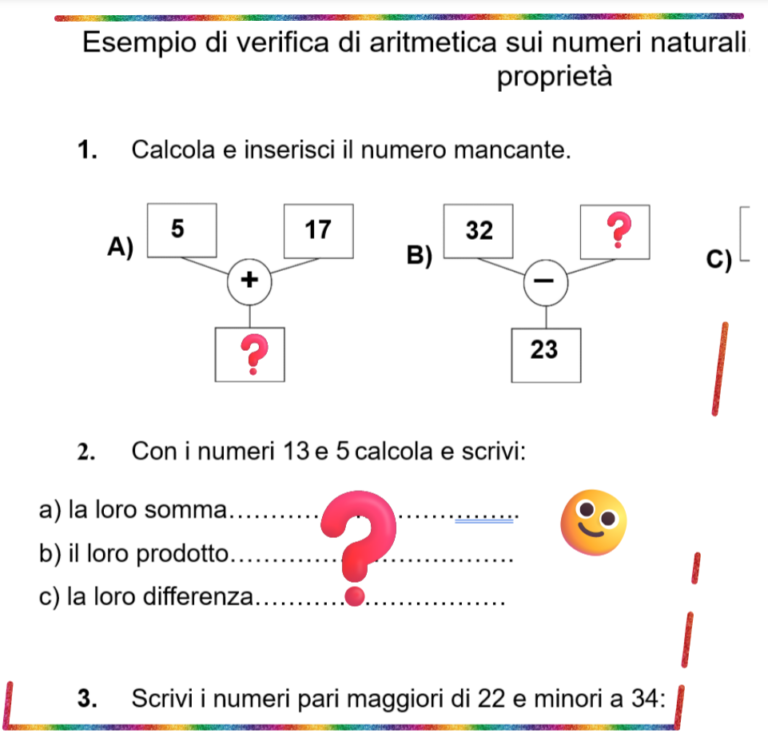 Test di ingresso e verifiche di mate e geom - Matematica Facile